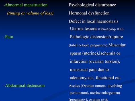 Diseases Of The Female Reproductive System Ppt