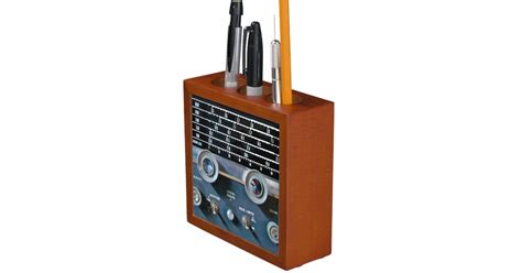 Vintage Shortwave Ham Radio Closeup Desk Organizer Zazzle