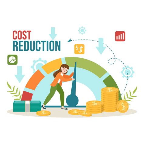 12 Cost Reduction Business Illustration Masterbundles