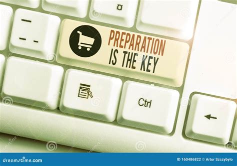 Handwriting Text Preparation Is The Key Concept Meaning Action Of