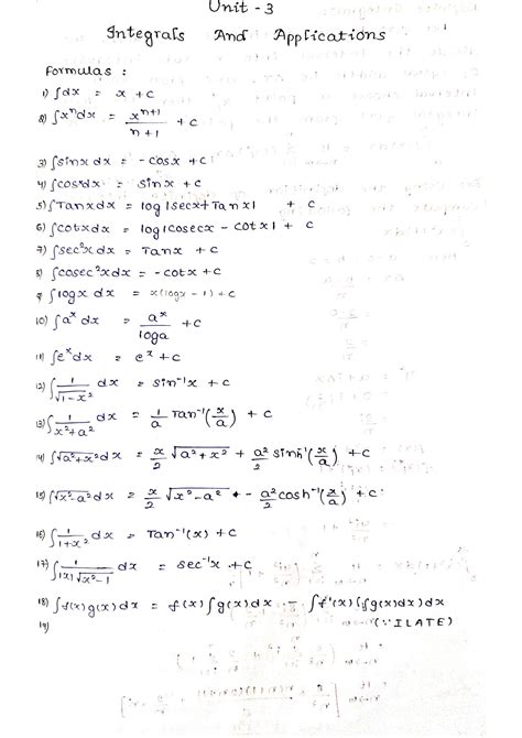 SOLUTION Unit Integrals And Applications Studypool