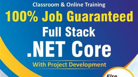 100 Job Guaranteed Program On Full Stack Dot Net Core Tickets By Tejaswini Naresh It Thursday