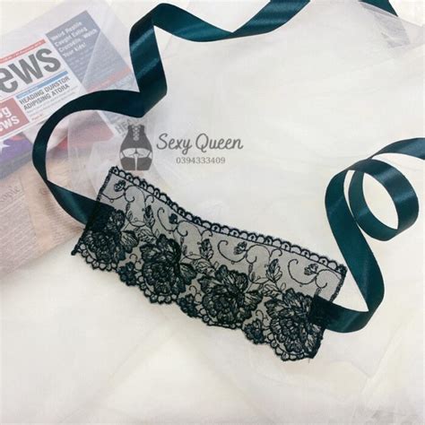 Mặt Nạ Ren Bịt Mắt Ren Đen Queen Sextoy