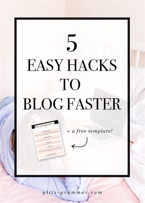5 Easy Hacks To Blog Faster Right Now Write Blog Posts Fast Business