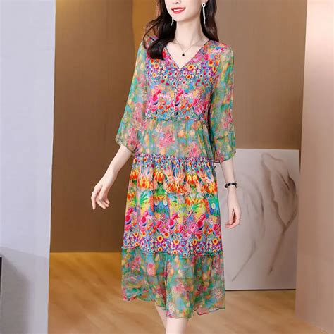 Vintage Bask L V Yaka D Mesi Eklenmi Ruffles Gev Ek Midi Elbise Kad N