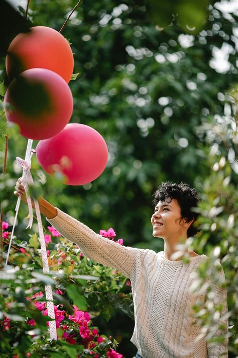Balloons Woman Happy Free Photo On Pixabay Pixabay
