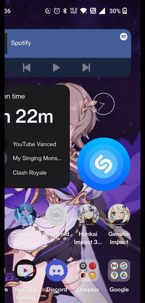 The New Update Shrunk My Clock Widget Into Average Size Roneplus