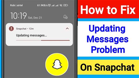Fix Snapchat Updating Messages Notification Problem Solve - YouTube