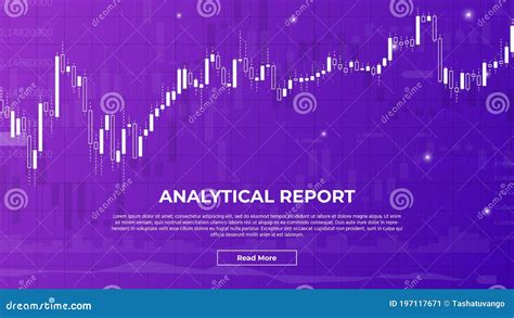 Analytical Report Background With Charts Cartoon Vector 197117671