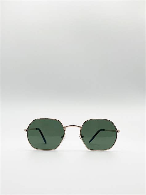 Hexagon Metal Frame Sunglasses