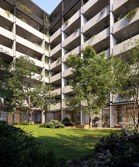 Hayball Architect Assemble Communities Kensington Courtyard — Hayball