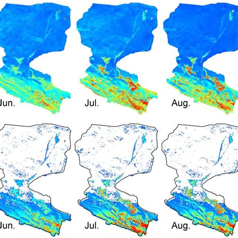 Monthly CHN Estimates From The EnKS Approach First Row And LAI