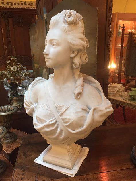 Proantic Buste De Femme En Marbre De Carrare