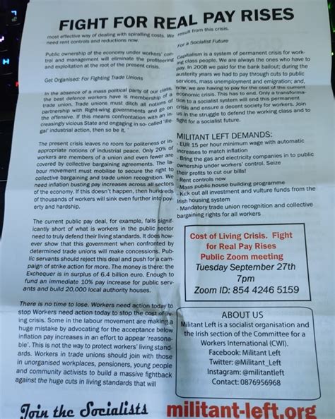 Pictures And Leaflets From Todays Protest Ririshpolitics