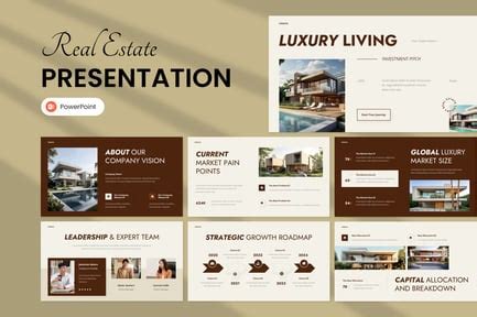 Luxury Real Estate Pitch Deck Powerpoint Incl Luxury And Estate