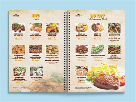 File Vector Menu Nhà Hàng