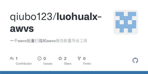 GitHub qiubo123 luohualx awvs 一个awvs批量扫描和awvs报告批量导出工具