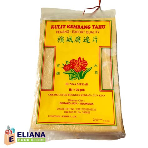 Jual Kulit Kembang Tahu Merk Mawar 75 Gr Dried Skin Tofu 75 Gr