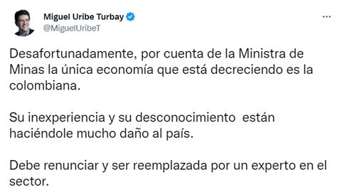 Ministra de Minas será sometida a una moción de censura Cambio Radical