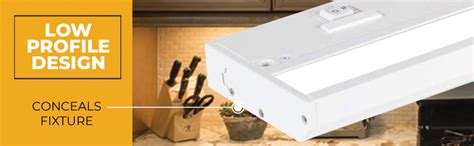 Led Under Cabinet Lighting Hardwired 3cct 18 Inch White Finish