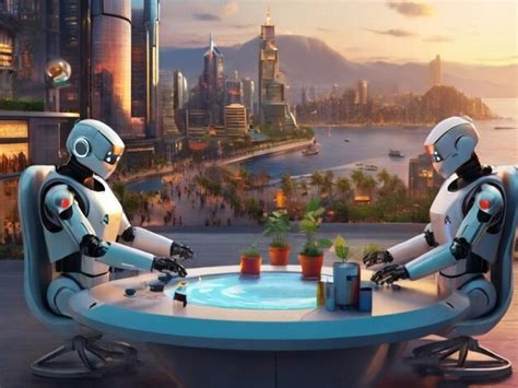 Premium Photo Robotic Techonological Background
