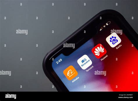 Vancouver Canada May 21 2023 Icons Of Alibaba Tencent Huawei And