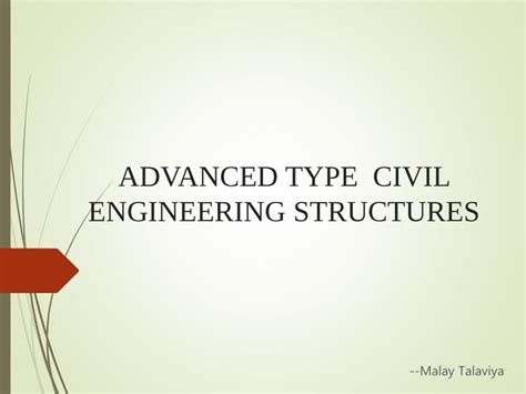 Pdf Advanced Type Civil Engineering Structures Dokumentips