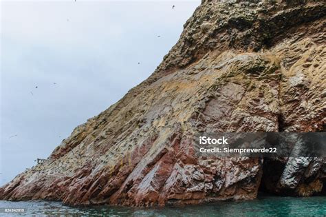 Ballestas 섬 바위 파라 카스의 마을 근처 작은 섬의 그룹에 페루의 남쪽 해 안에 Ica 지역에 피스 코 지방의 파라