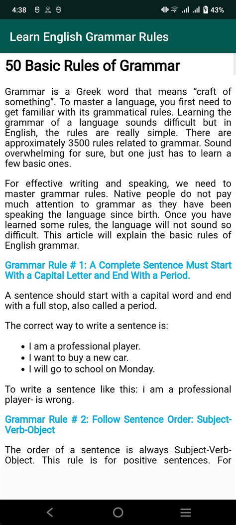 Learn English Grammar Rules Apk Download For Android Latest Version