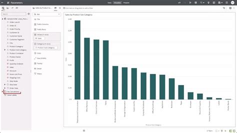 Create A Column Selector Using Parameters In A Workbook In Oracle Analytics Cloud Youtube