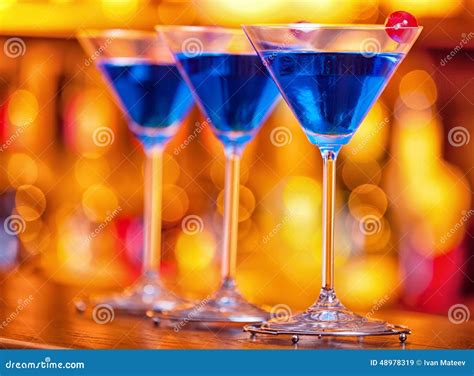 Cocktails Collection Blue Martini Stock Image Image Of Blue Life
