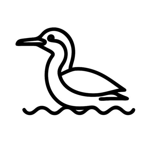 Premium Vector Common Loon Icon Outline