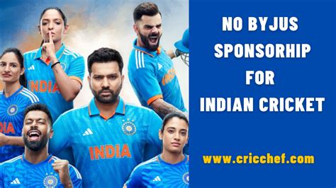 Bcci No More Byjus Sponsorship For Team India In 2023 Cricket News