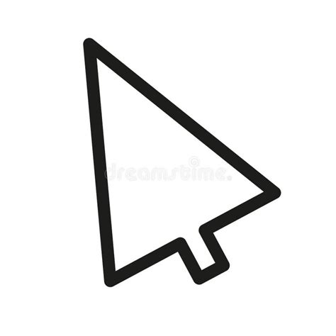Cursor Icon Pointer Arrow Symbol Mouse Click Icon Vector Illustration Stock Illustration