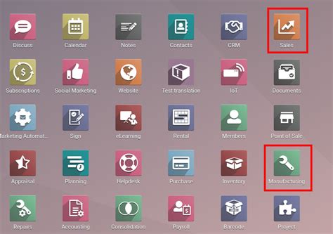 Creating Manufacturing Order From Sales Order In Odoo Erp Globalteckz