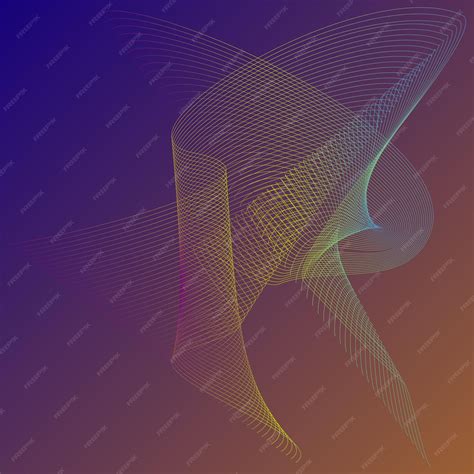 Premium Vector Abstract Line Effect Background Design Vector Colorful Background