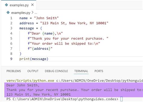 How To Continue Long Strings On The Next Line In Python