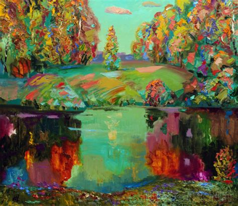 Картина Краски осени Размеры 80x70 Год 2012 Цена 65000 рублей Художник Конев Владимир Иванович