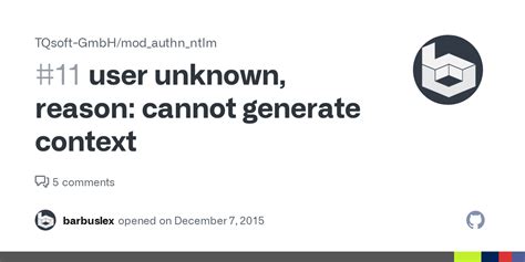 user unknown reason cannot generate context · issue 11 · tqsoft gmbh