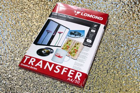 Термотрансферная бумага LOMOND A4 (21X29,7см) 50л для лазерной печати ...