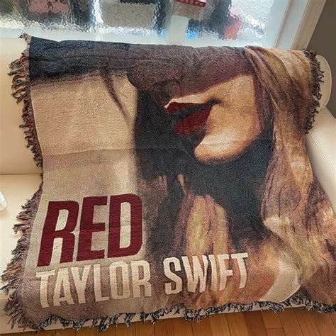 Taylor Swift Red Album Woven Blanket Perfect Condition In 2024