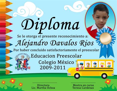 Diplomas Para Editar Preescolar Diplomas On Demand