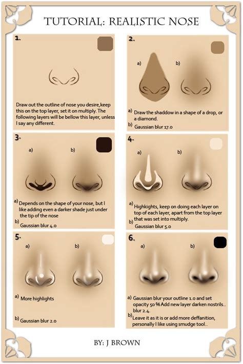 Tutorial Realistic Nose By Cgart U On DeviantART Tutorial Drawing Tutorial Realistic