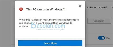 Cara Mengatasi Masalah This PC Cant Run Windows 11 Bacolah Com