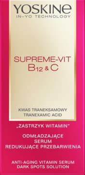 YOSKINE Supreme Vit B12 C serum redukujące przebarwienia z kwasem