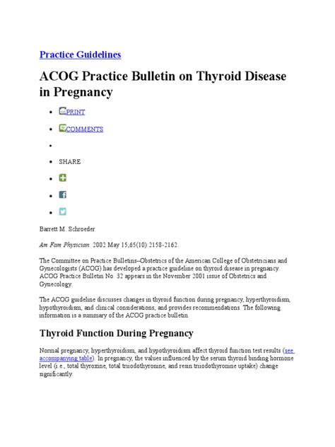 Practice Guidelines Hypothyroidism Hyperthyroidism