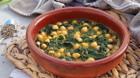 GARBANZOS con ESPINACAS fácil Mi plato de legumbres favorito YouTube
