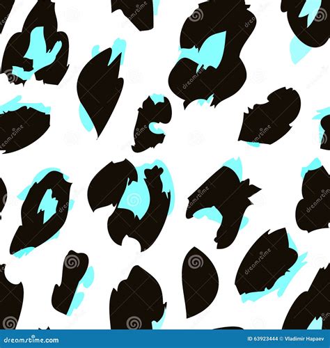 Leopard Print Pattern Repeating Seamless Vector Animal Background