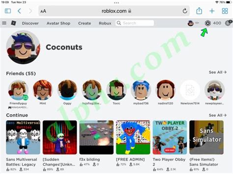 Как просмотреть историю покупок в Roblox