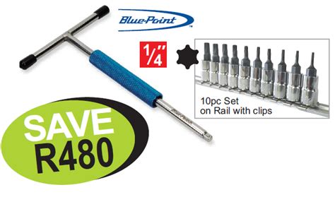 Snap On Africa Online Store Snap On Blue Xxdec129 1 4 Turbo T Handle And Torx Socket Driver Set